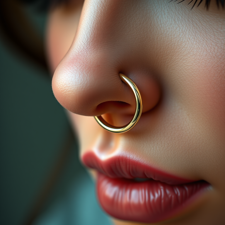 How to Put on a Hoop Nose Ring: Step-by-Step Guide - Nose And Earrings